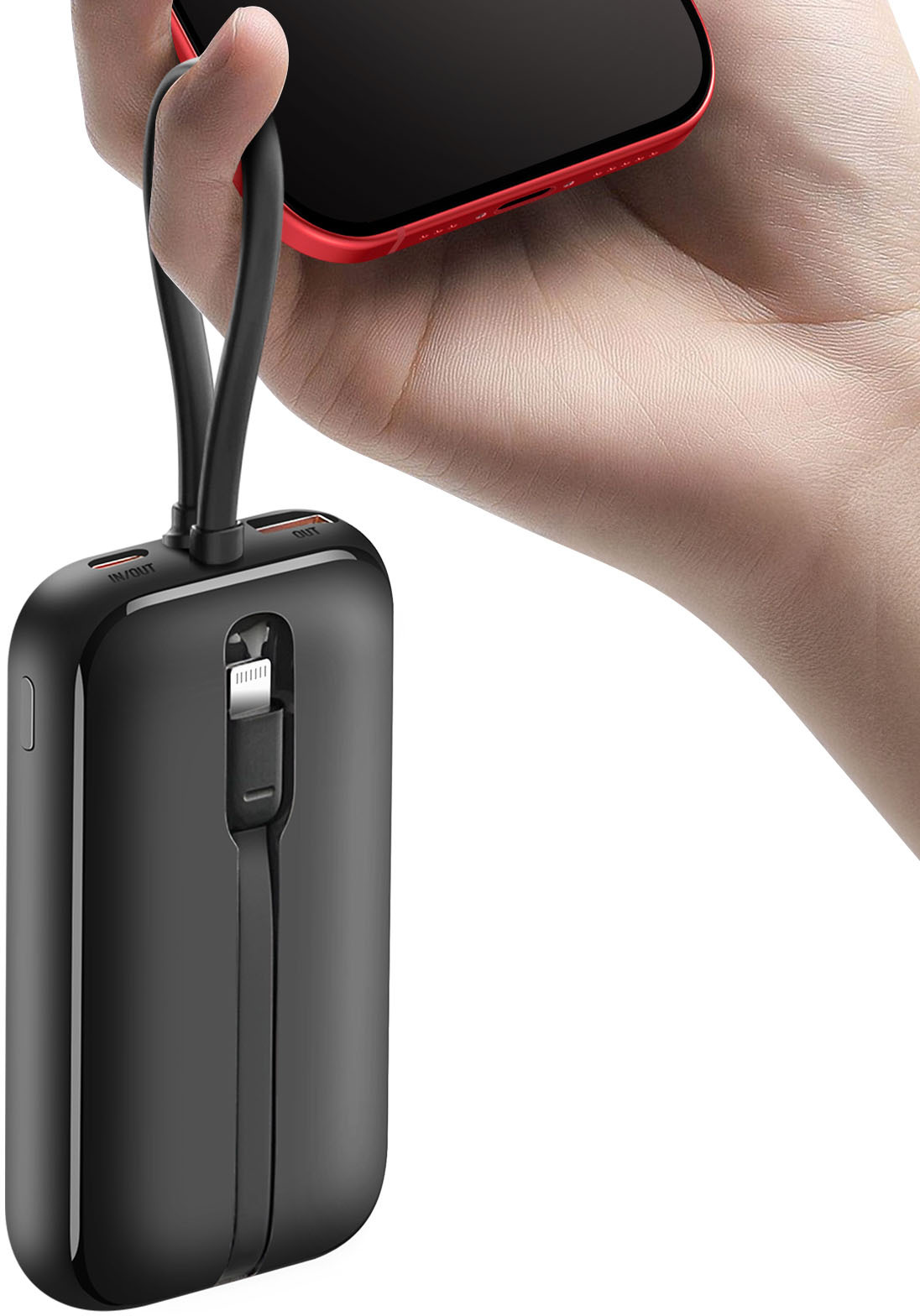 Compra Swissten Batería Externa 10000mAh Cables USB-C y Lightning ...